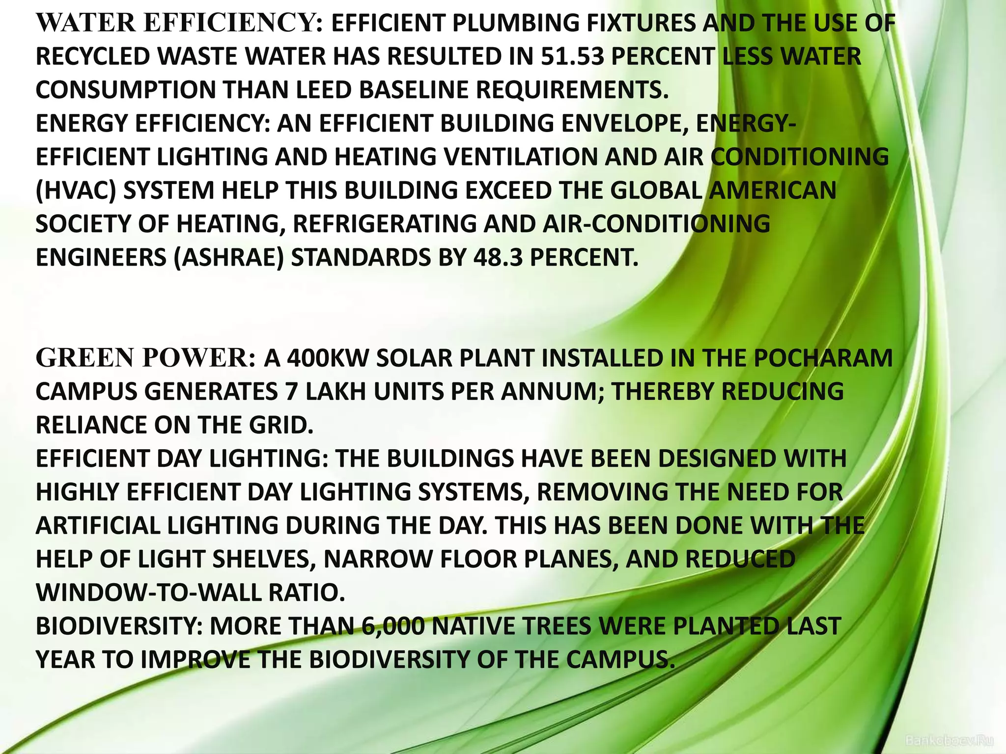 INFOSYS GREEN BUILDING | PPTX