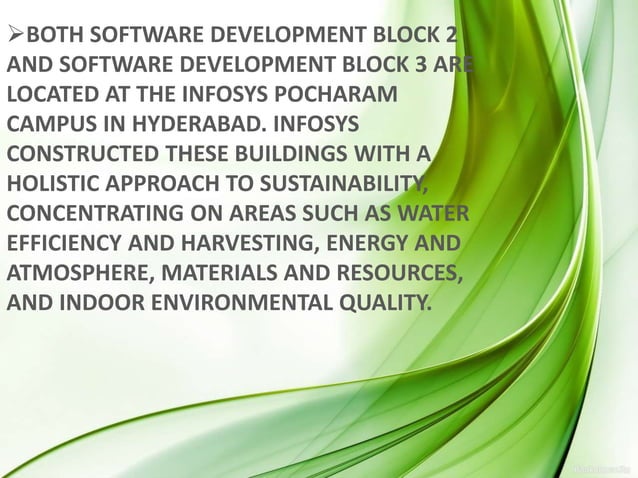 INFOSYS GREEN BUILDING | PPTX