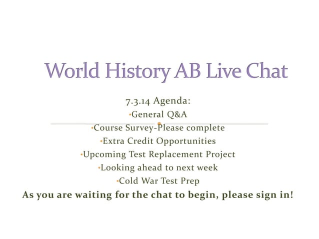 Live class 7.3.14 week 5 | PPT