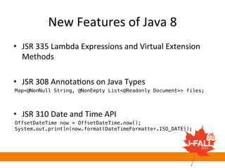 Live coding java 8 urs peter | PPT