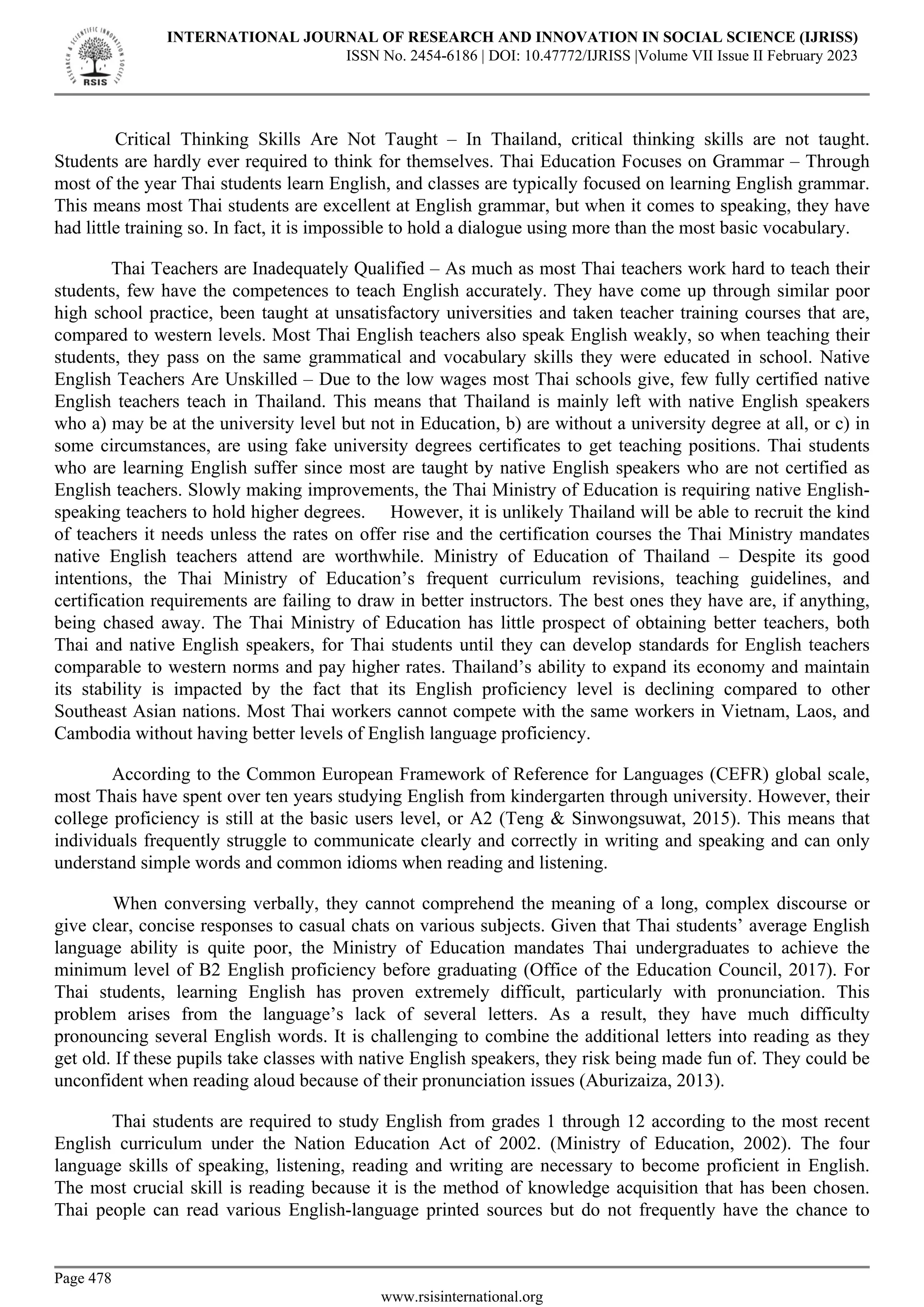 Lived Experiences of Filipino Teachers Teaching Foundational English ...