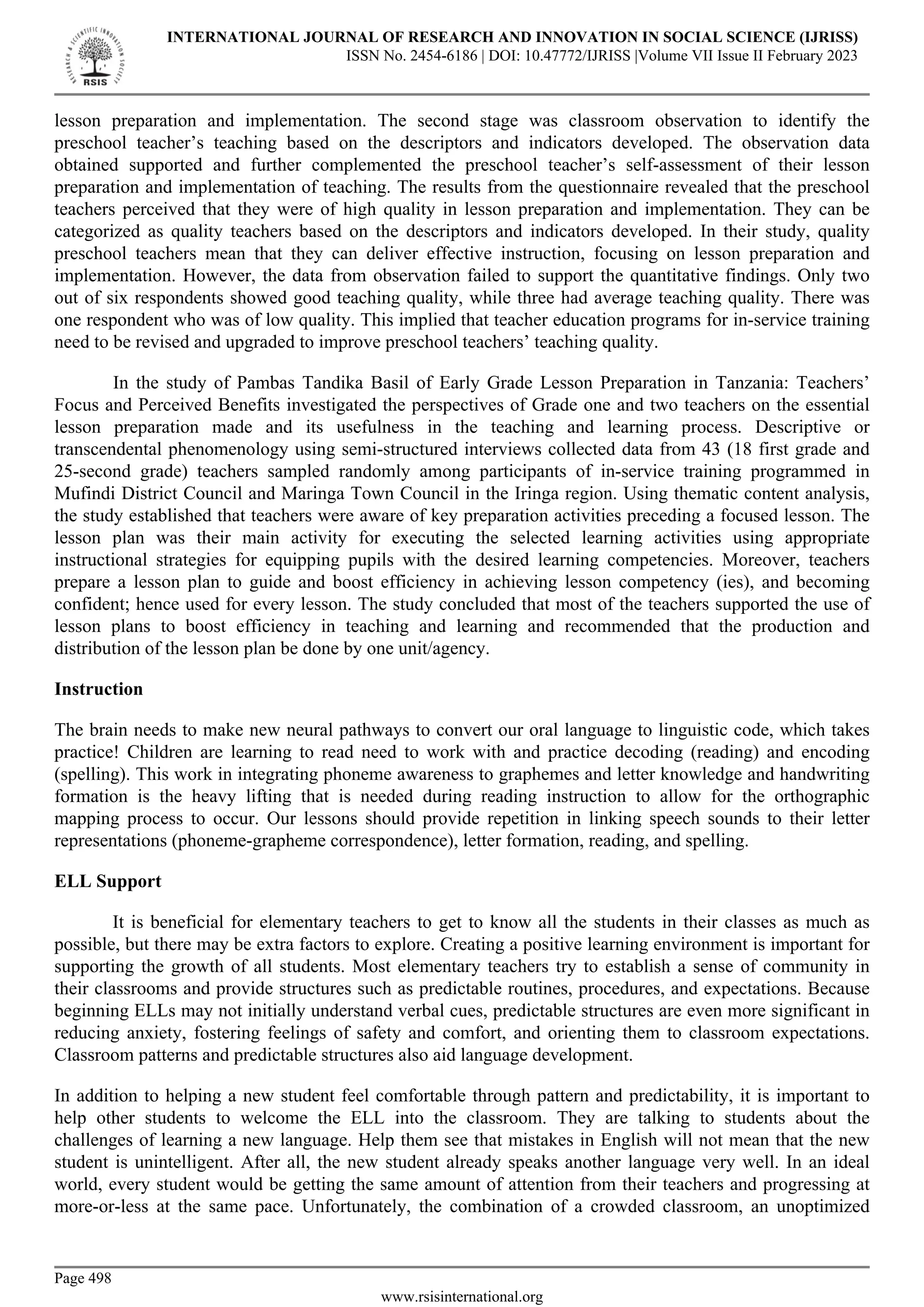 Lived Experiences of Filipino Teachers Teaching Foundational English ...