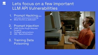 INTERFACE by apidays 2023 - Securing LLM and NLP APIs, Ads Dawson & Jared Krause, Cohere | PPT
