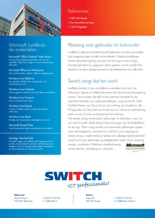 Switch Live@Edu | PDF