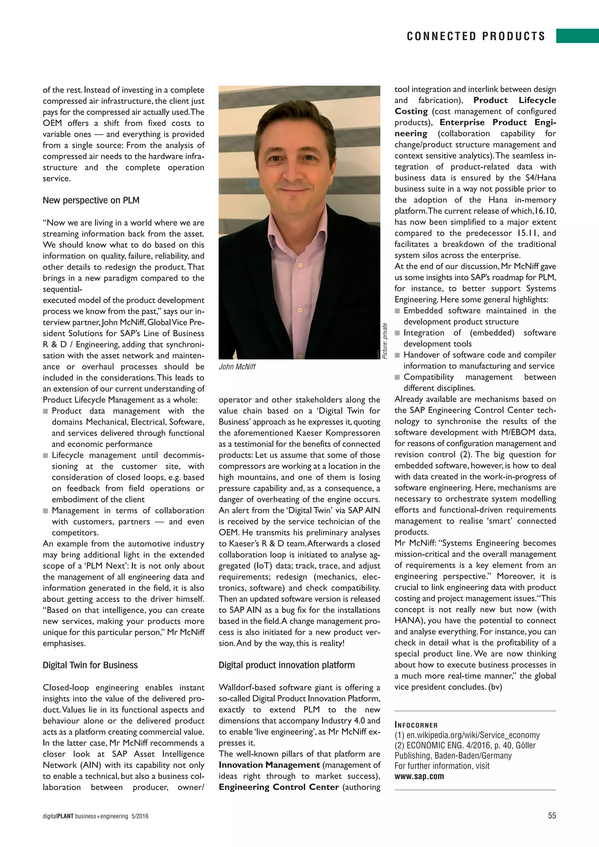 Beyond PLM enabling Live Engineering - Digital Engineer 2016 | PDF