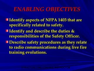 Live fire training safety | PPT