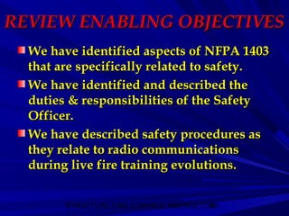 Live fire training safety | PPT