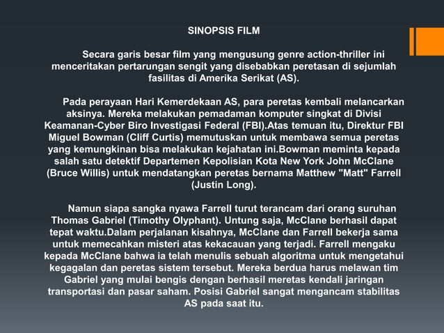 LIVE FREE OR DIE HARD.ppt