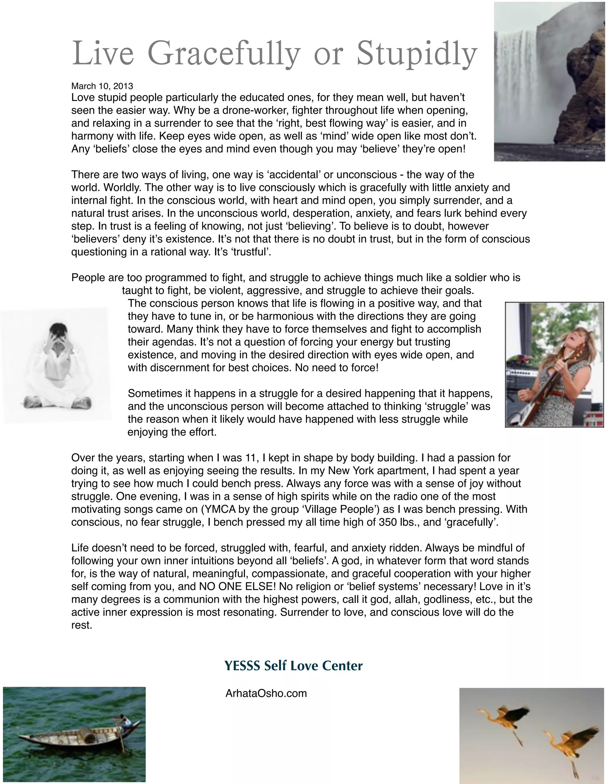 Live gracefully or stupidly | PDF