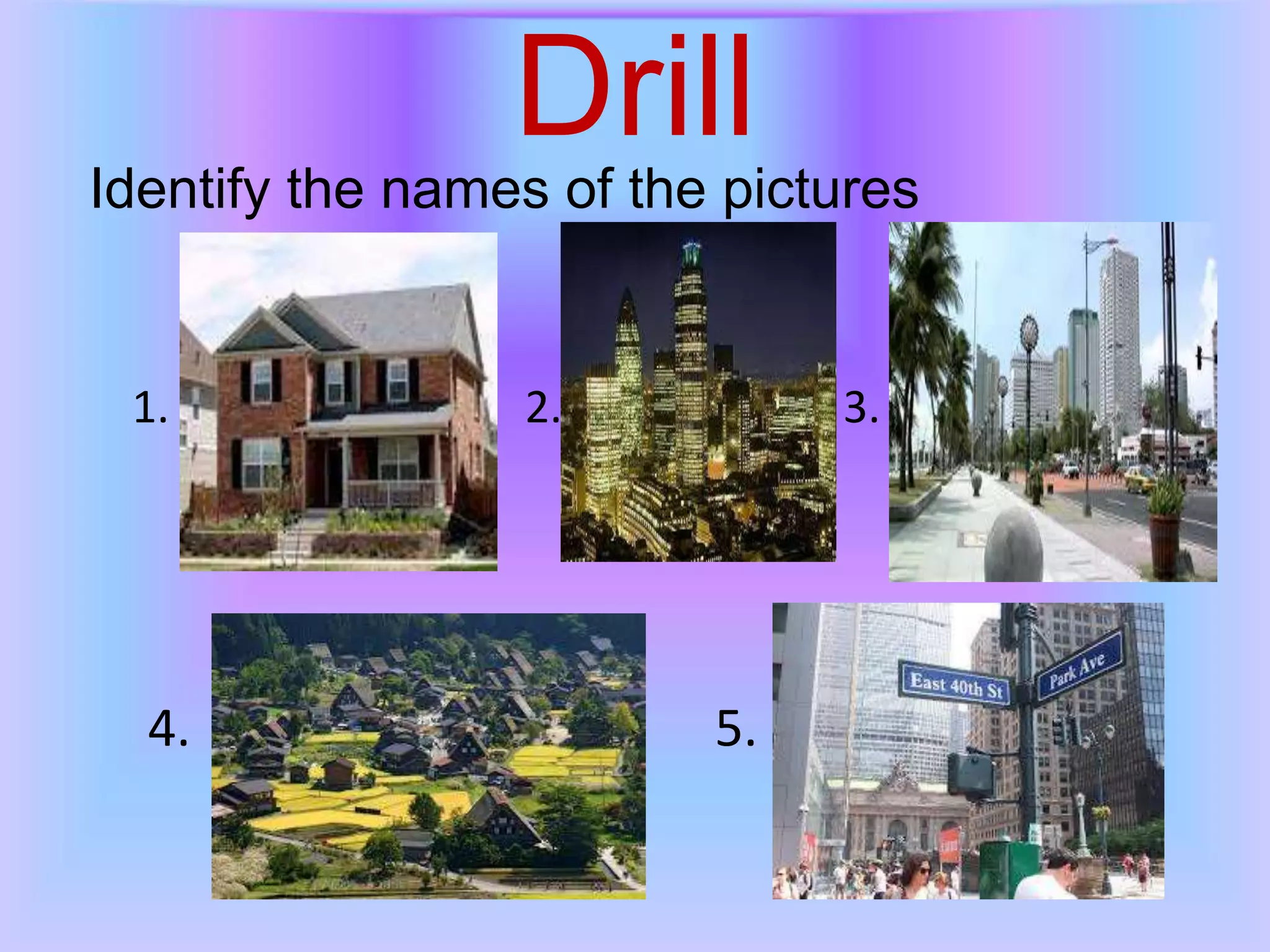 Live in, live on and live at | PPTX