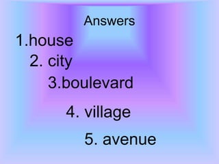 Live in, live on and live at | PPTX