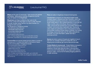 LiveJournal.sg intro | PDF | Internet | Computing