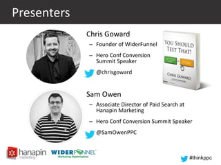 LIve Landing Page Audit | PPTX