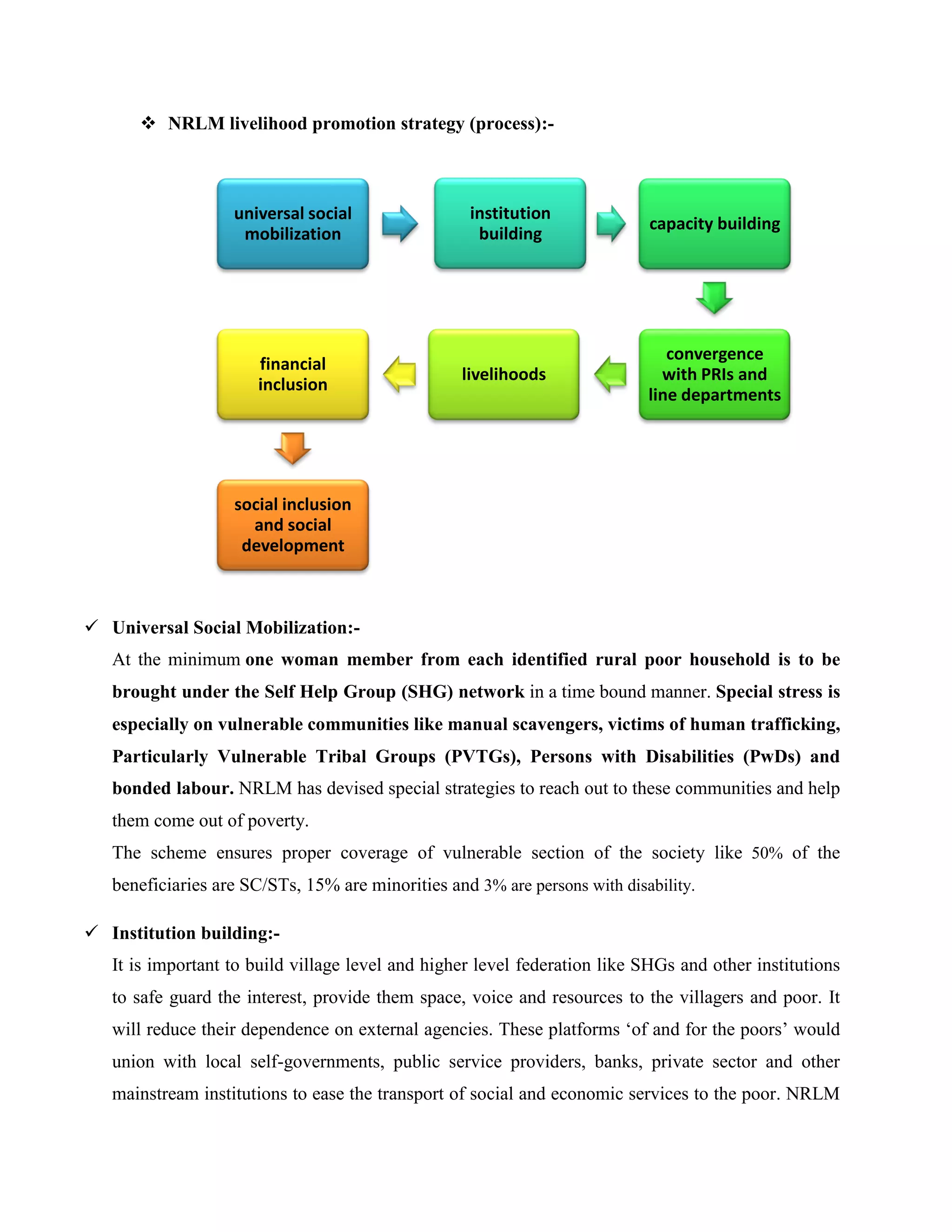 NRLM livelihood promotion strategy | PDF