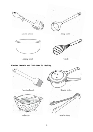 Kitchen Utensils Names Drawing