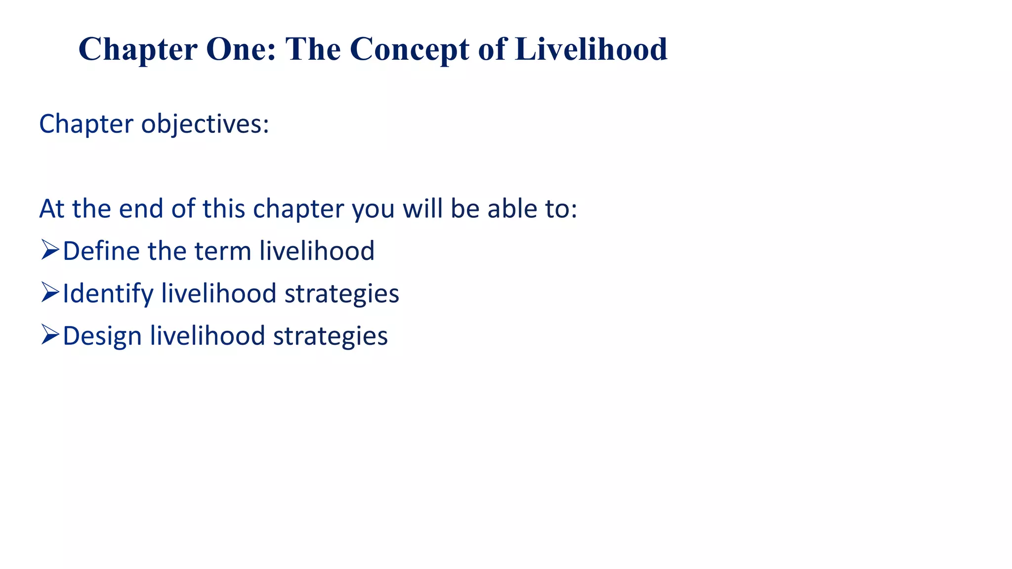 livelihood chapter one.pptx