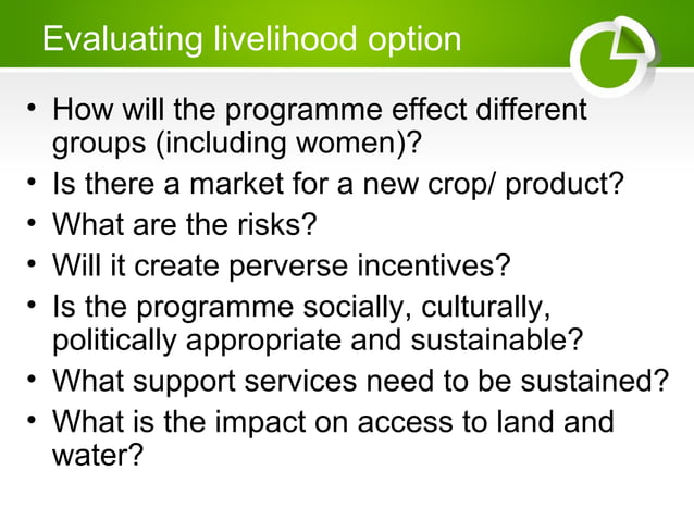 Livelihood concept | PPT