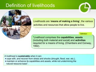 Livelihood concept | PPT