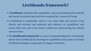Livelihood framework | PPTX
