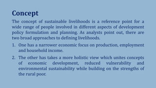 Livelihood framework | PPTX
