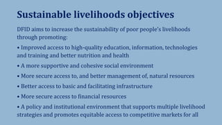 Livelihood framework | PPTX