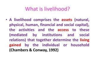 Livelihood security | PPTX