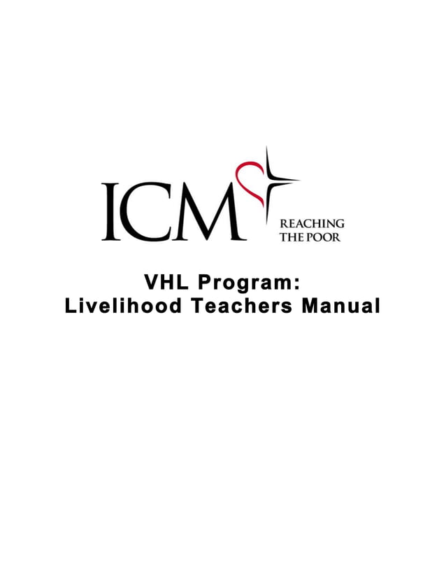 ICM Livelihood Trainers Manual v5 | PDF | Agriculture | Industries