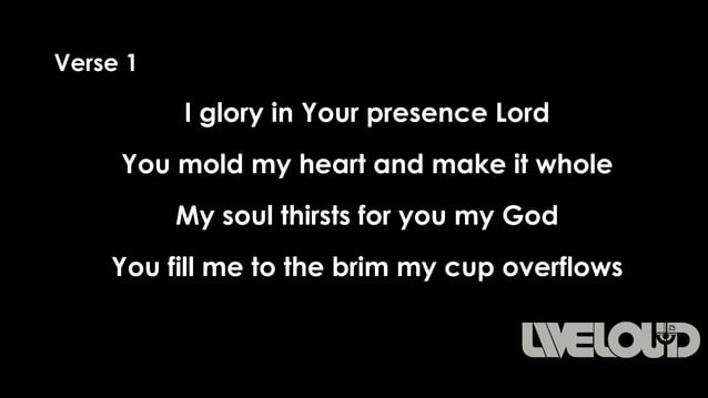 Liveloud Songboard with list of songs and lyrics | PPTX