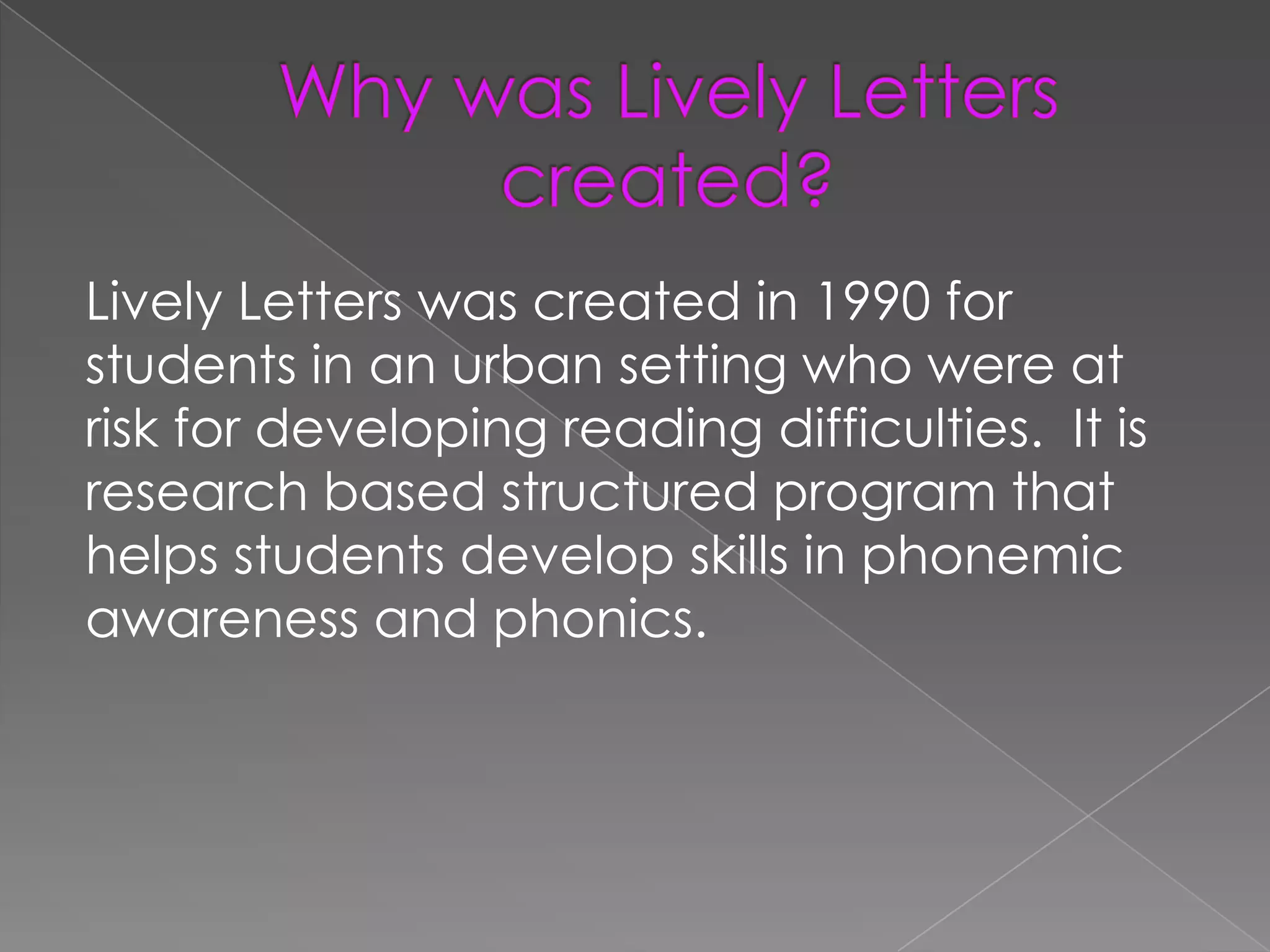 Lively letters powerpoint | PPTX