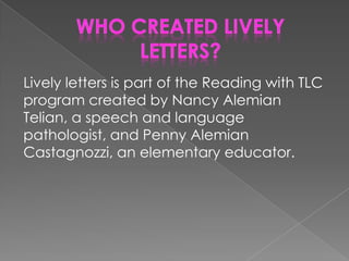 Lively letters powerpoint | PPTX