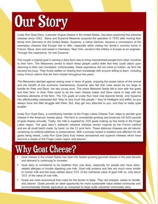 Lively Run Dairy Product Catalog | PDF