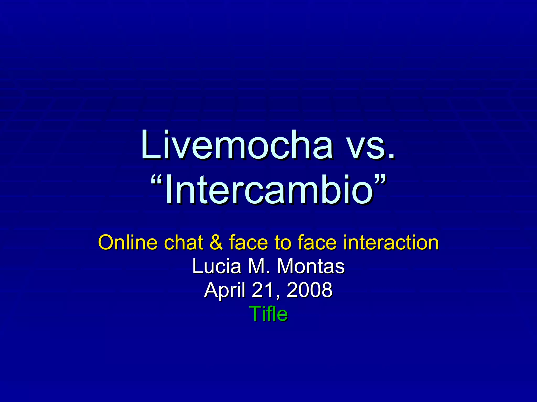 Livemocha Vs[1][1][1] | PPT | Education