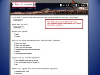 Live Nation Concert Questionnaire | PPTX