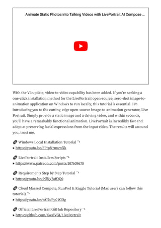 LivePortrait AI: Transform Static Photos into Talking Videos. Now ...