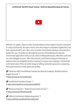 LivePortrait AI: Transform Static Photos into Talking Videos. Now Supports Video-to-Video ...