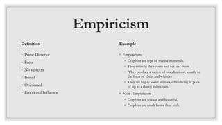 Know Your Behavior: 6 Attitudes Of Science/ Philosophical Assumptions ...