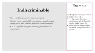 Know Your Behavior: Group Contingencies | PPTX