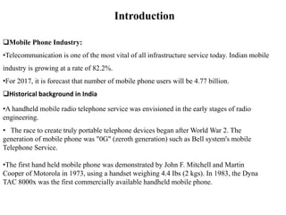 Comparative study of different brands of cell-phones and find out how ...
