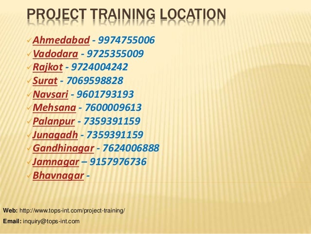 Live Project Training in Ahmedabad