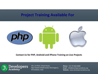 Final year project training in ahmedabad | PPT