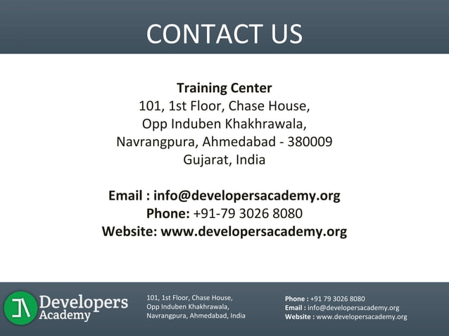 Final year project training in ahmedabad | PPT