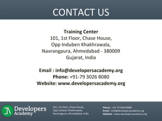 Live project training in ahmedabad | PPT