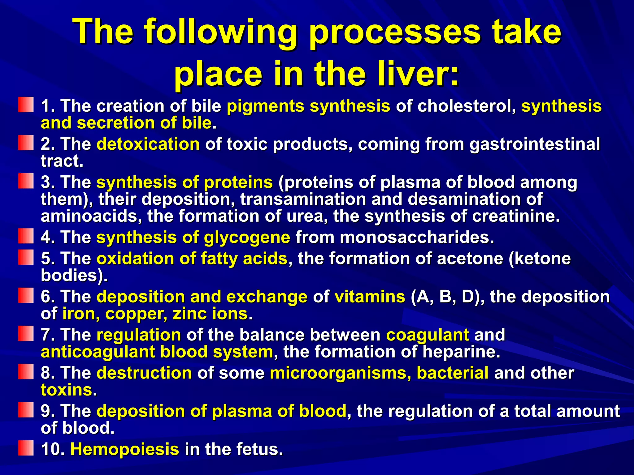 Pathophysiology of liver | PPT