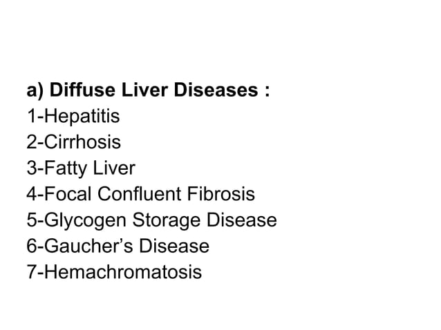 Diagnostic Imaging of the Liver | PPT