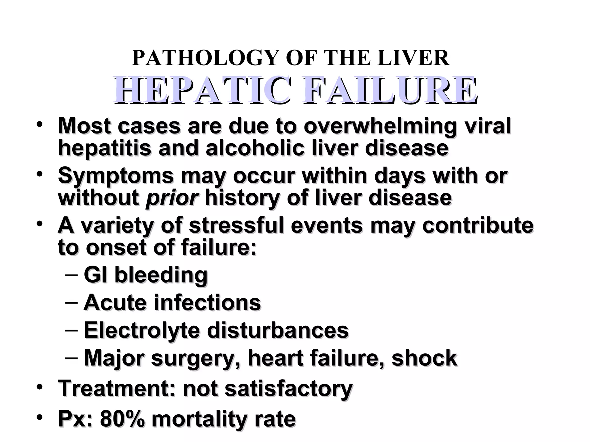 LIVER PATHOLOGY | PPT