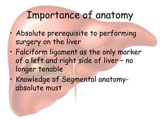 Liver Anatomy and Surgery- A guide towards liver resection | PPT