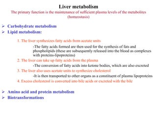 liver.ppt Biochemistry and clinical functions | PPT