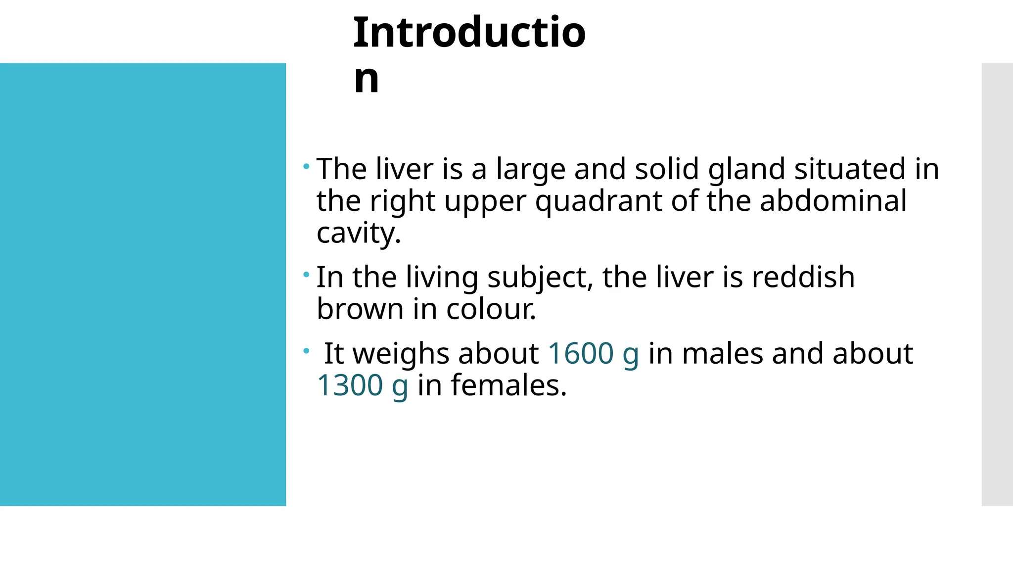 Liver.... introduction, feature, clinical anatomy | PPTX