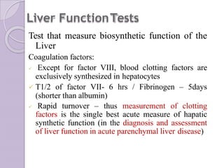 Liver functions, disorders | PPT