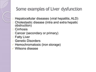 Liver functions, disorders | PPT